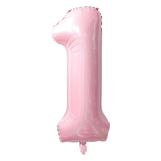 Number 1 - Baby Pink – MyBalloonStore