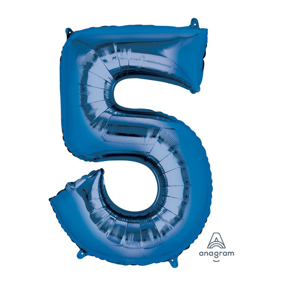 Number 5 - Blue – MyBalloonStore